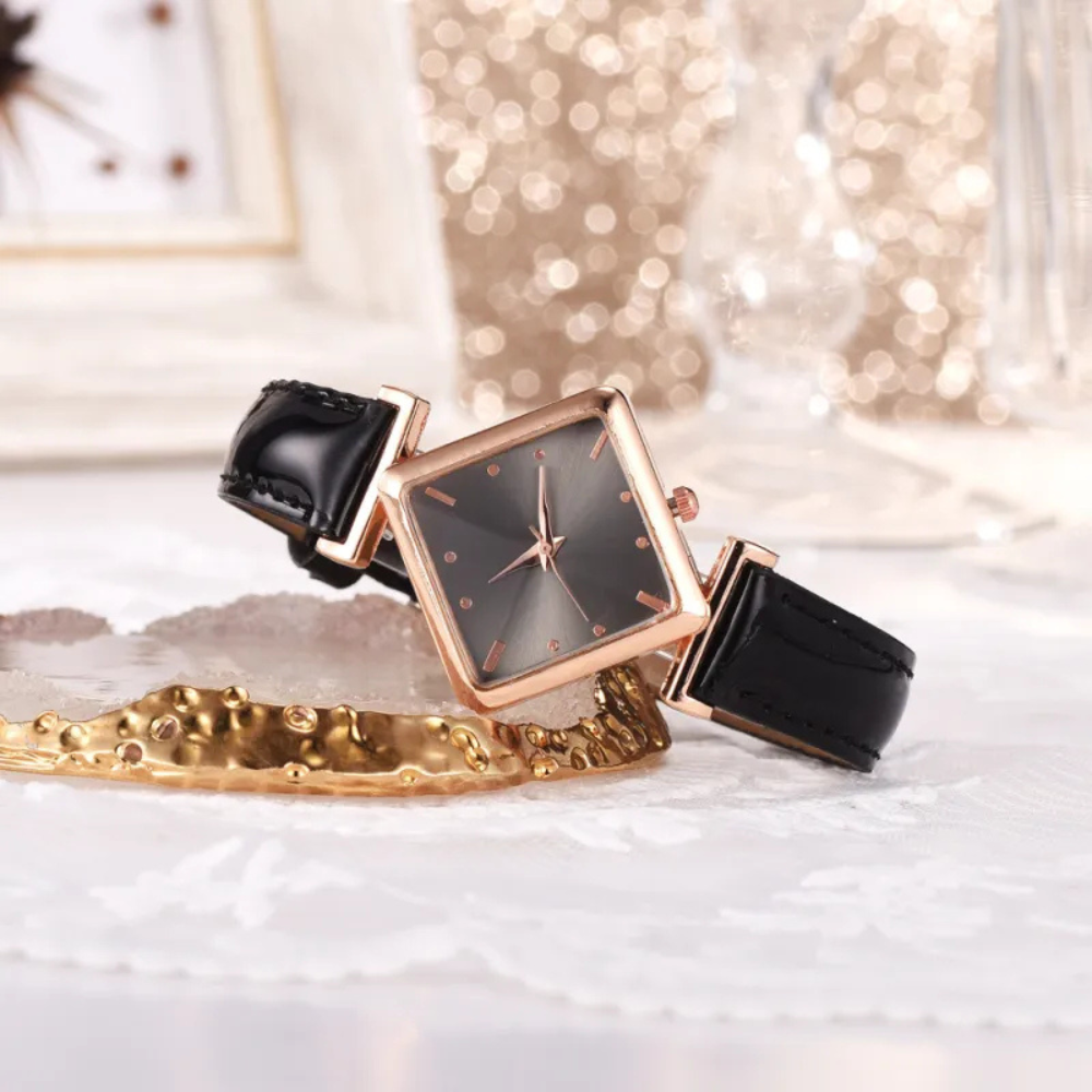 Zeira | Square head quartz watch set – AnaMade