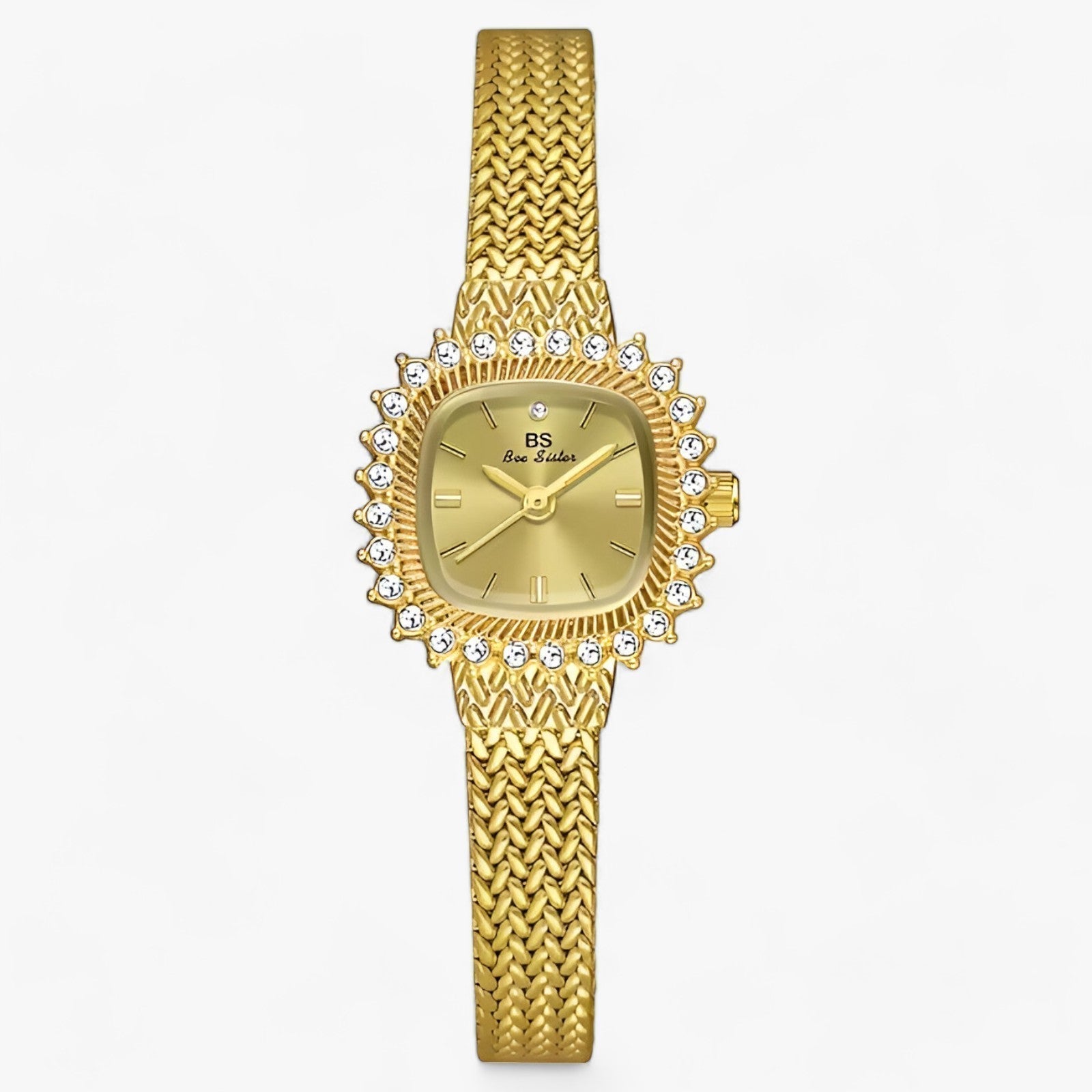 Glamorous gold diamond watch – AnaMade