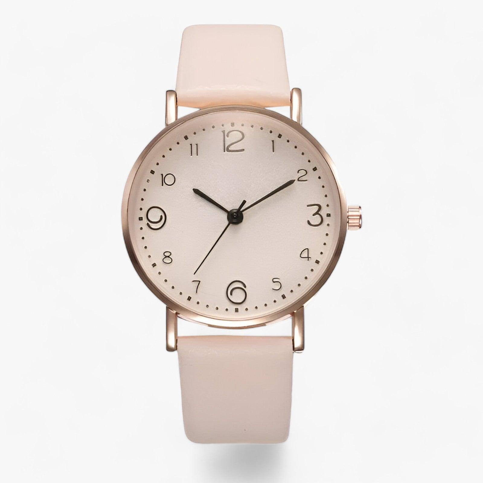 Modern round quartz wristwatch – AnaMade